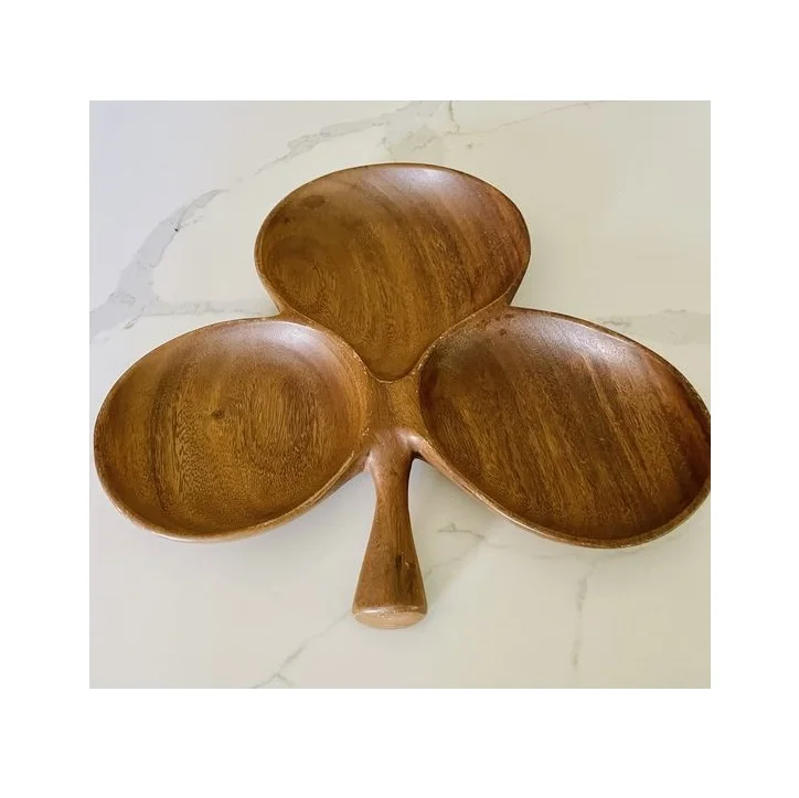 Mango Wood Platter Serving Plate For Dry Fruit Dishes & Plates Unique ...