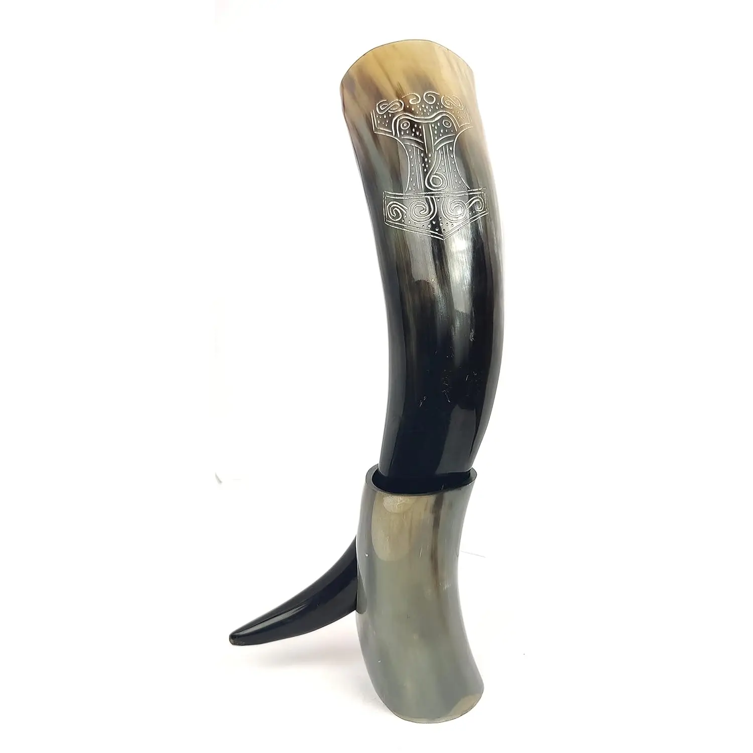Authentic Viking Drinking Horn For Beer High Quality Ox Cow Polished ...
