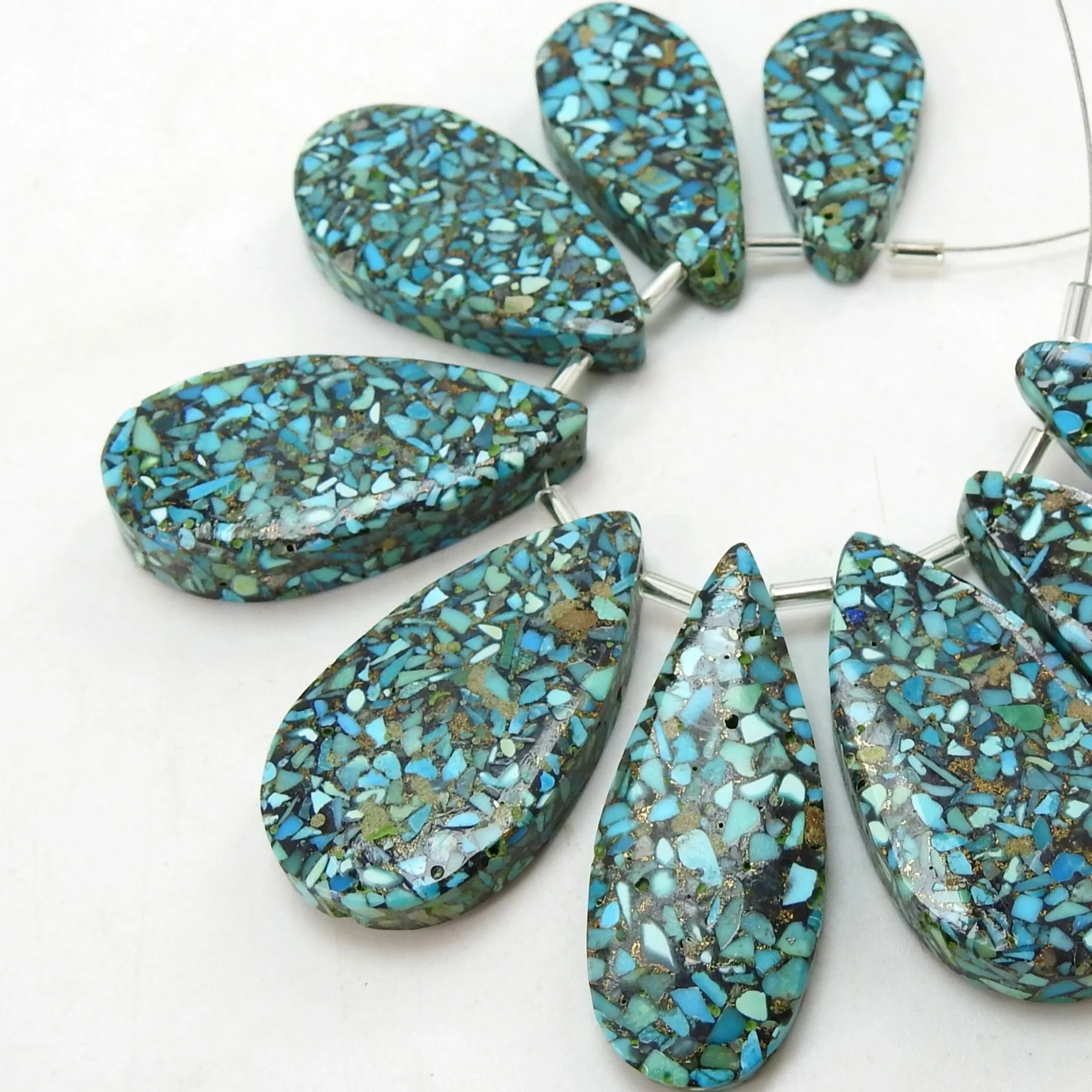Stabilized Turquoise Smooth Teardrop For Making Jewelry Wholesale Price ...