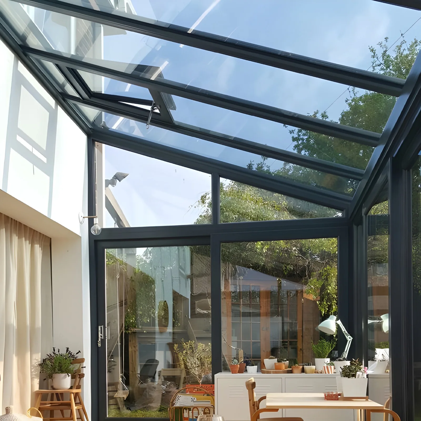 Veranda Glass Roof Aluminum Panels System - Buy Glassystem Veranda Roof ...