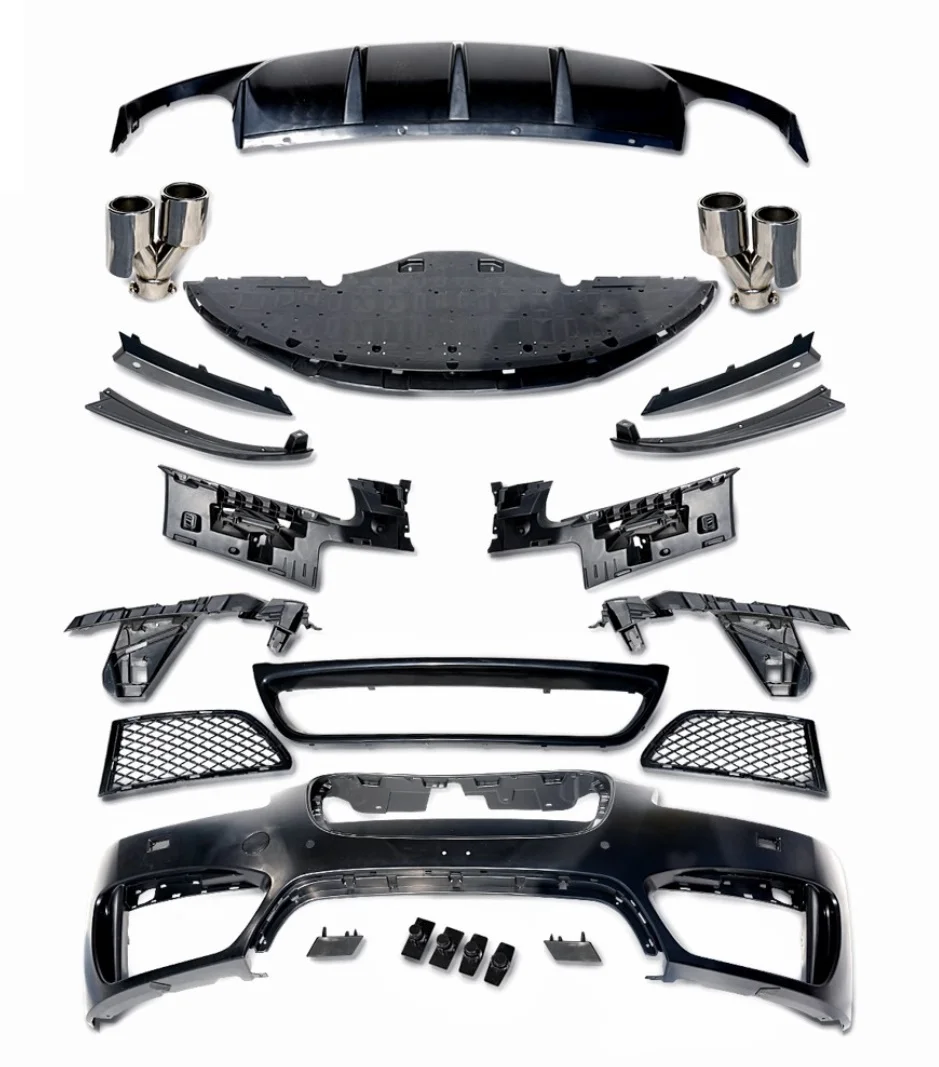 Body Kit Front Bumper Grill Set Car Accessories Facelift Pp Material ...