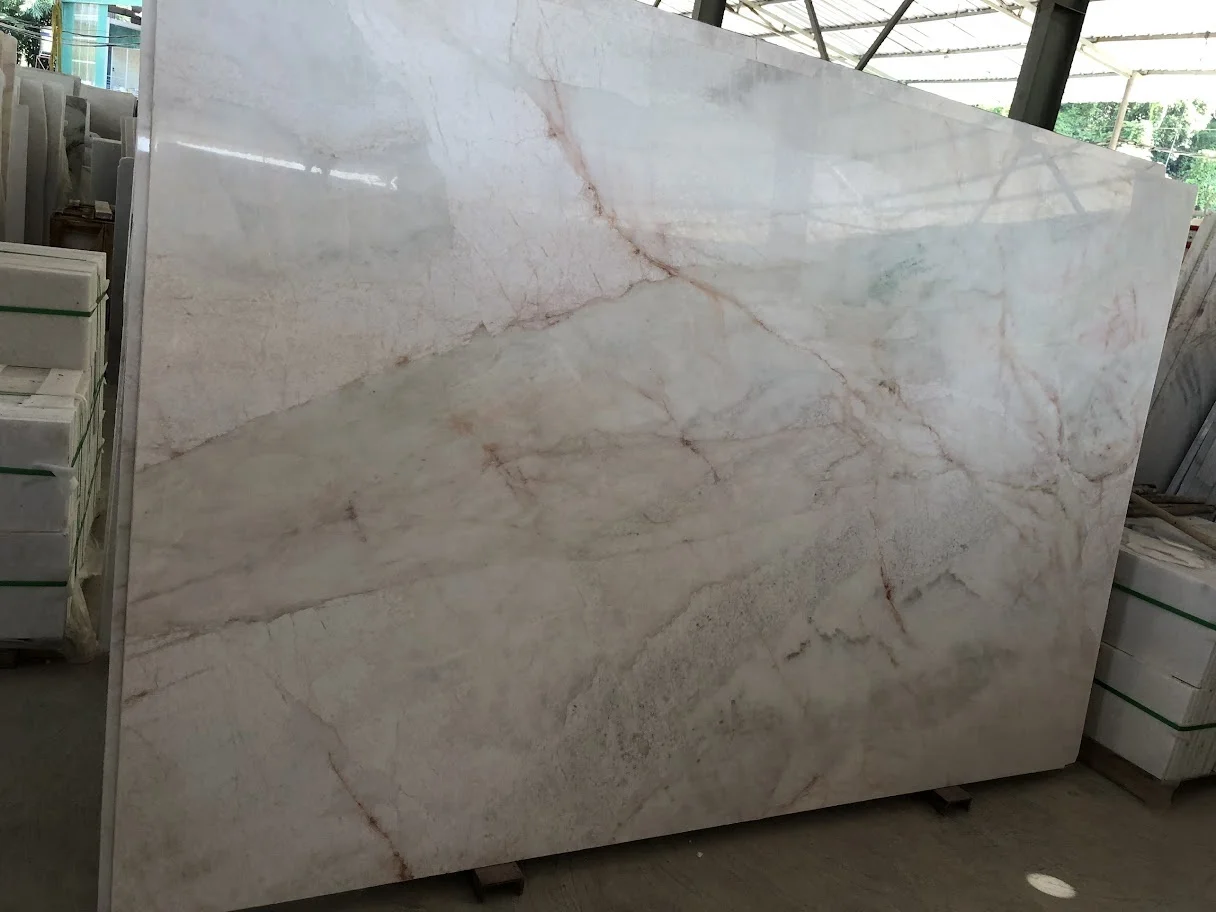Best Seller Crystal White Marble With Pink Vein For Paving Walkway ...