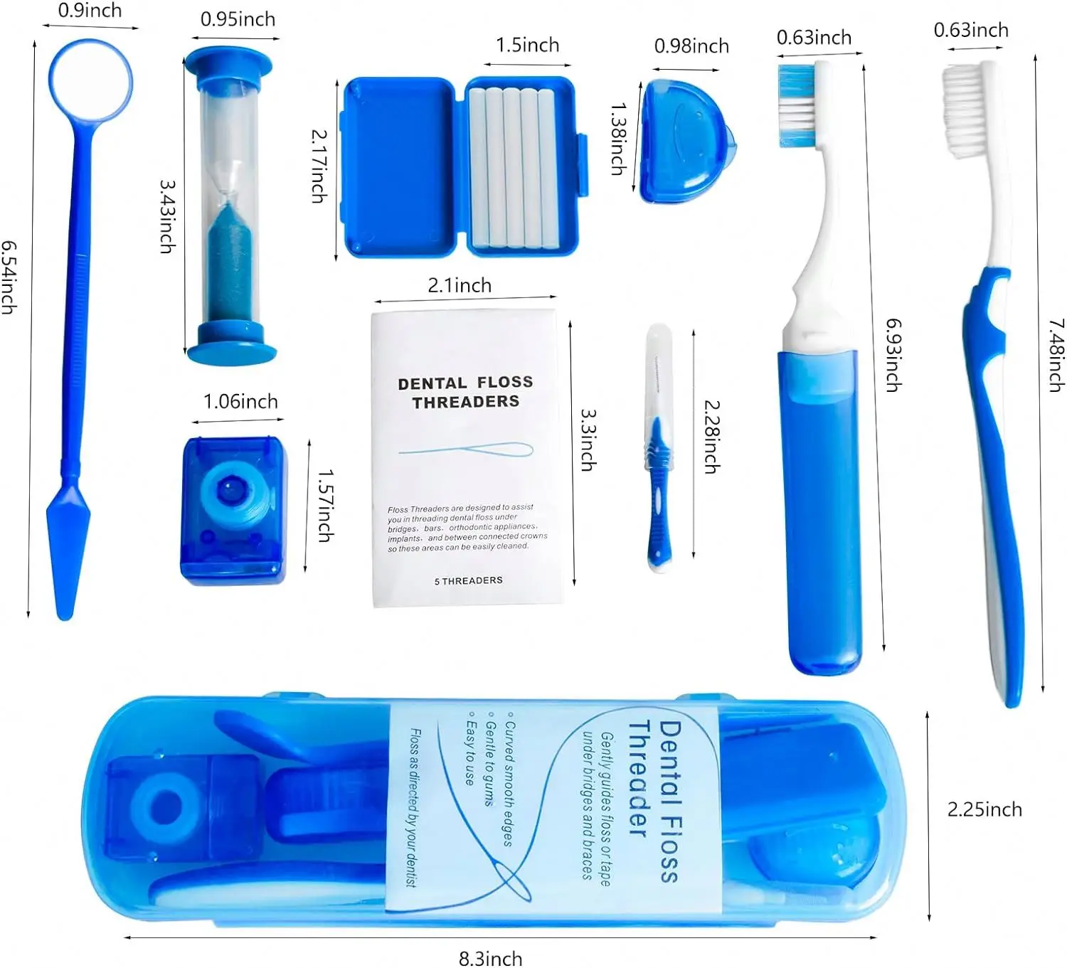 Travel Tool Orthodontic Patient Kit Dental Ortho Oral Care Hygiene Kits ...