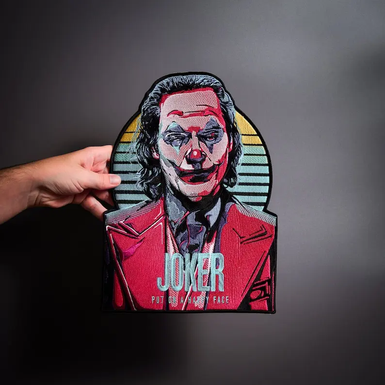 Premium Quality The Joker Back Patch For Vest Unique And Eye Catching Design Ideal For Biker ...