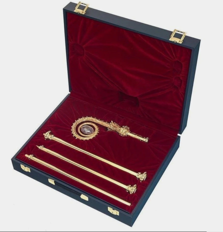 Awesome Bishop Crozier for Christ - Metal, Gold, Customized