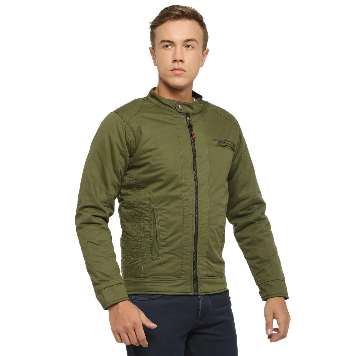 Super Selling Stylish Designed Men's Full Sleeves Olive Reversible ...