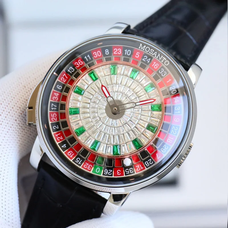 Luxury Japan Movement Watches - Gambling Disk Rotate Mens