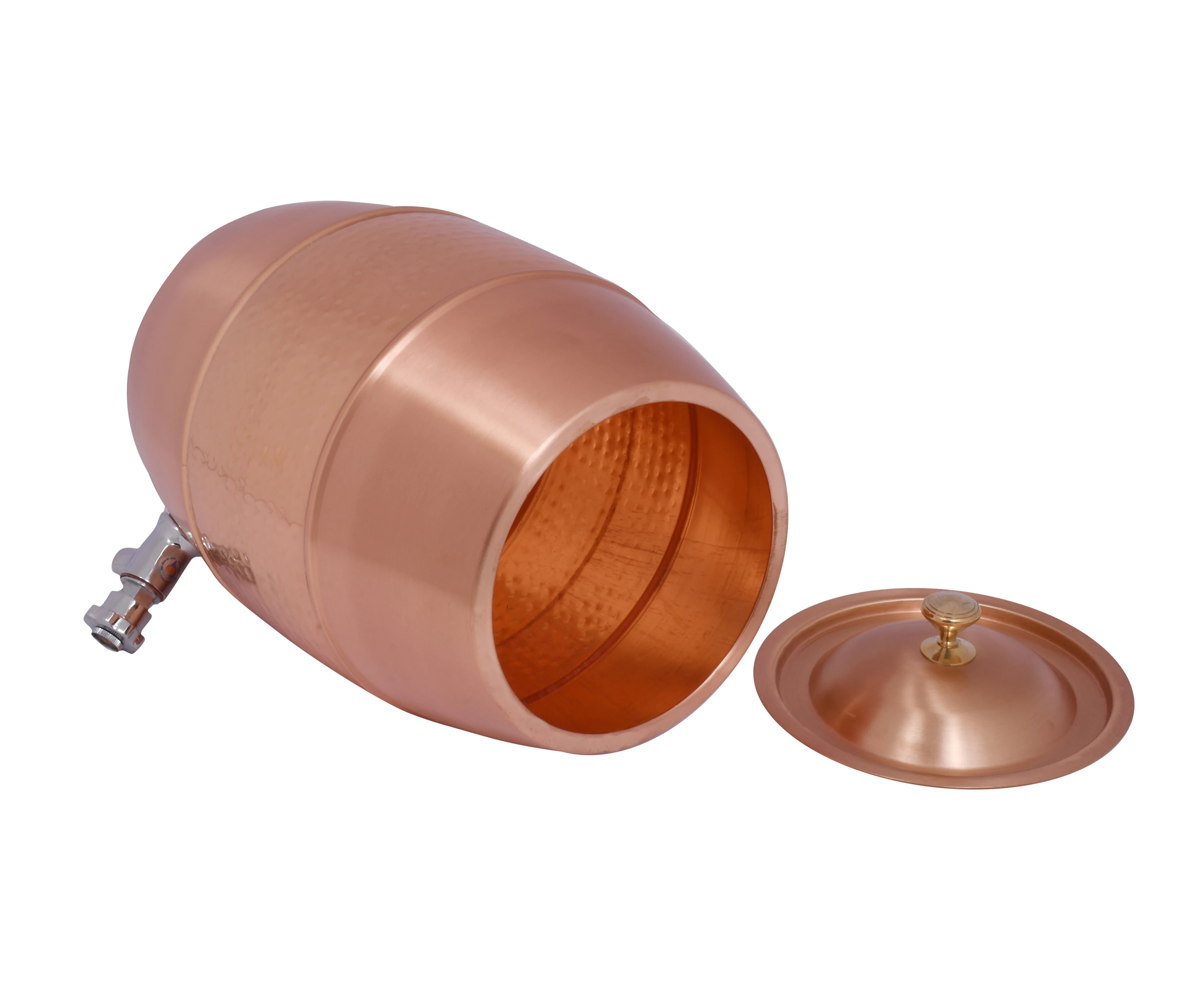 Copper Water Dispenser Pot Copper Hammered Design Storage Containers ...