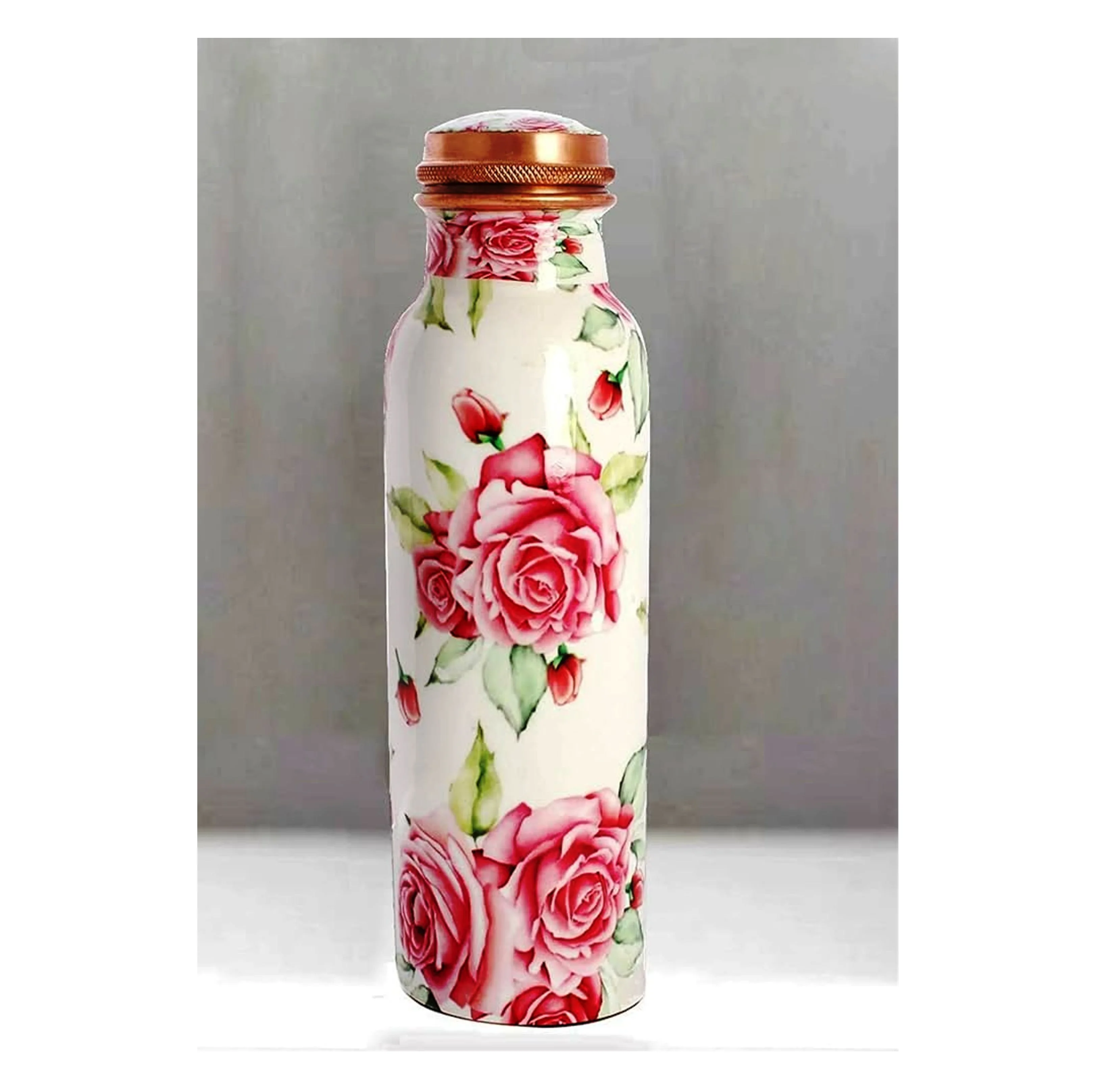 Pure Copper Bottle Printed Engraved & Antique Design Water Bottle ...