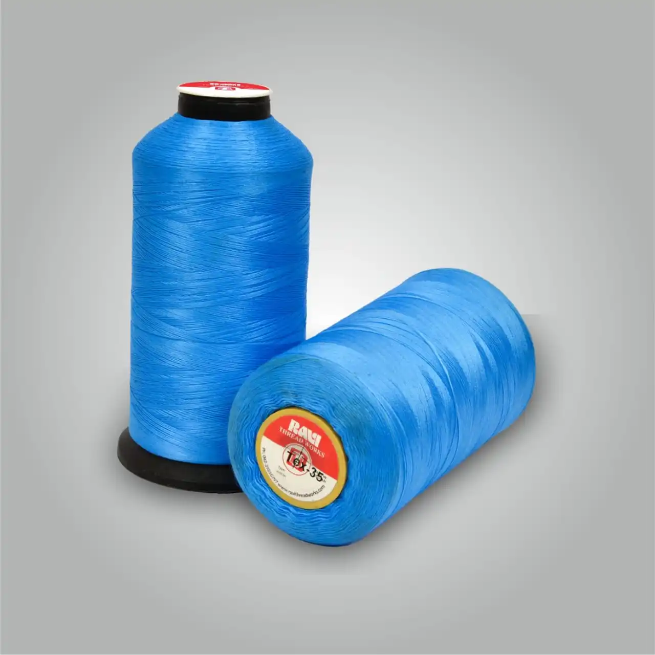 100% Spun Polyester Sewing Thread Tfo Twist Raw White 20/2 40/2 50/2 60 ...