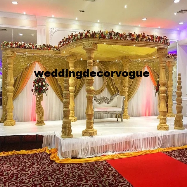 Big American Fiber Crown Wedding Stage Rajasthani Theme Wedding Crown ...