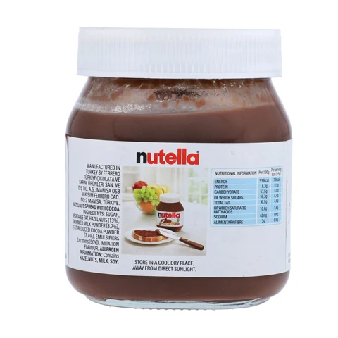 Nutella Ferrero Cacao & Hazelnuts Spread In Jar Chocolate Kosher Dairy ...