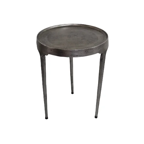 Aluminium Side Stool Handmade Round Accent Stool Folded Sofa End Table ...