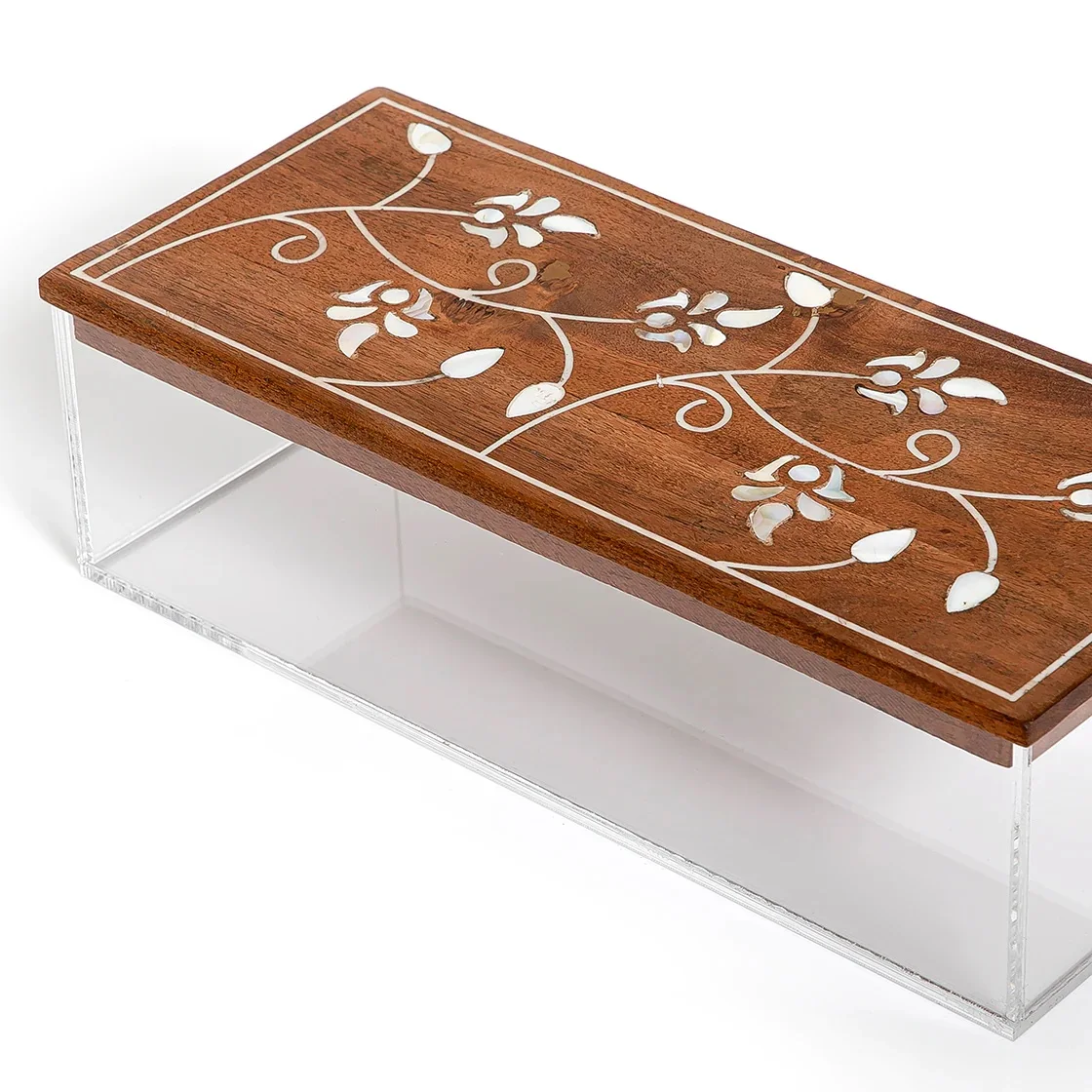 Wholesale Best Quality Acrylic Chocolate Box Square Shape With Wooden ...