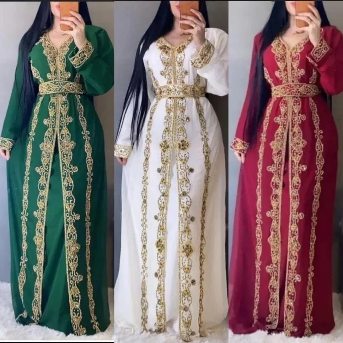 Elegant Muslim Abaya Designs with Hand Embellished Details