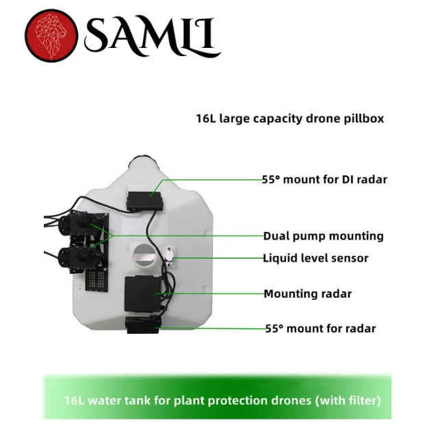 Samli New Plant Protection Drone Tank 16kg Anti-shock Design 16l Water ...