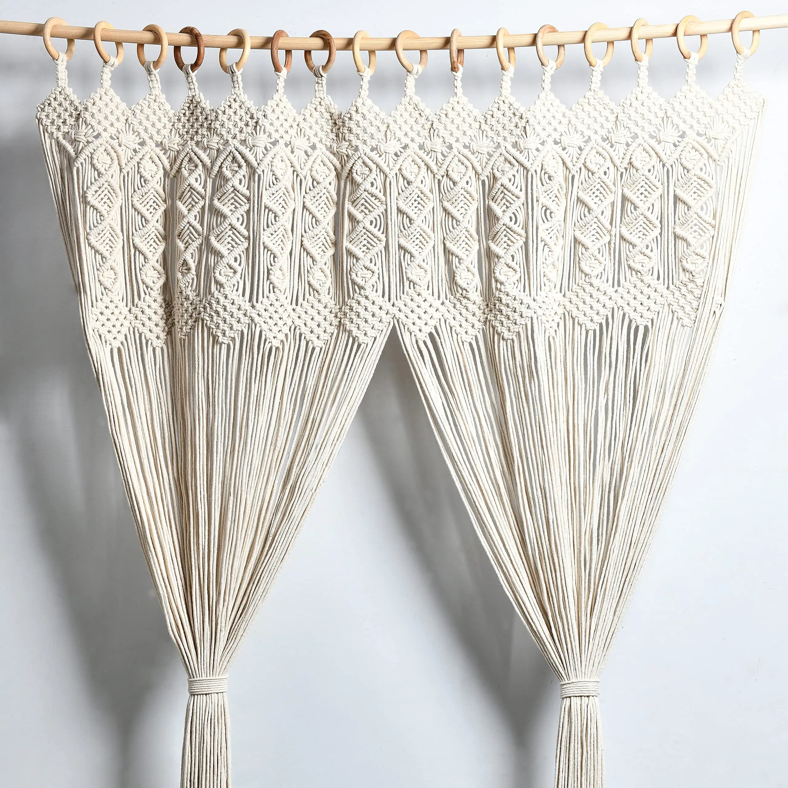 Handicraft Luxurious Macrame Curtain Macrame Wall Hanging Macrame ...