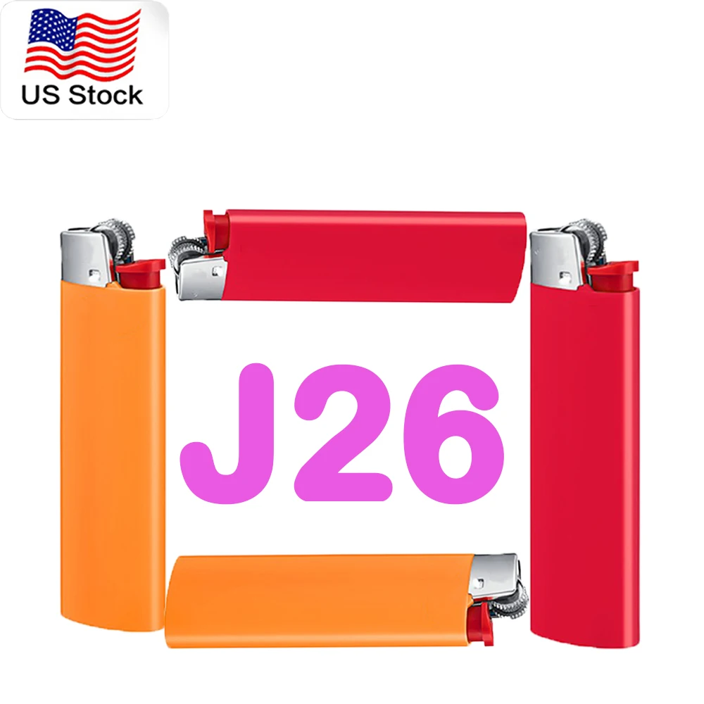 Us Spot Wholesale J26 Maxi And Mini Lighters 6 Colors Lighters J26 Tray ...