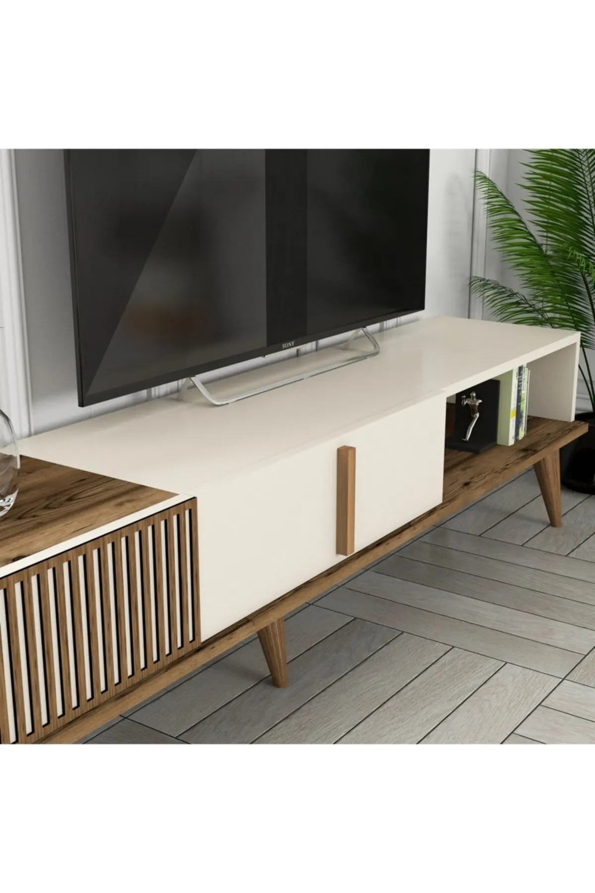 Modern European Design Wood TV Stand Living Room Furniture with Easy ...