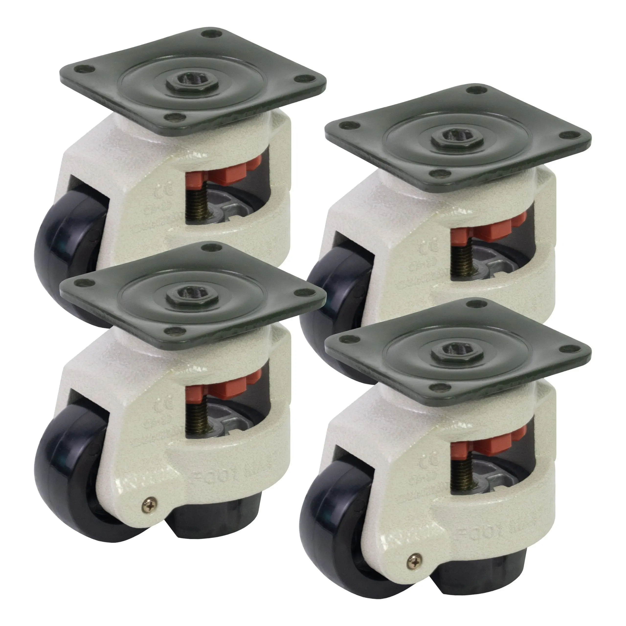 Wheel Nylon Caster Adjustable Foot Master GD-80F Leveling Caster With ...