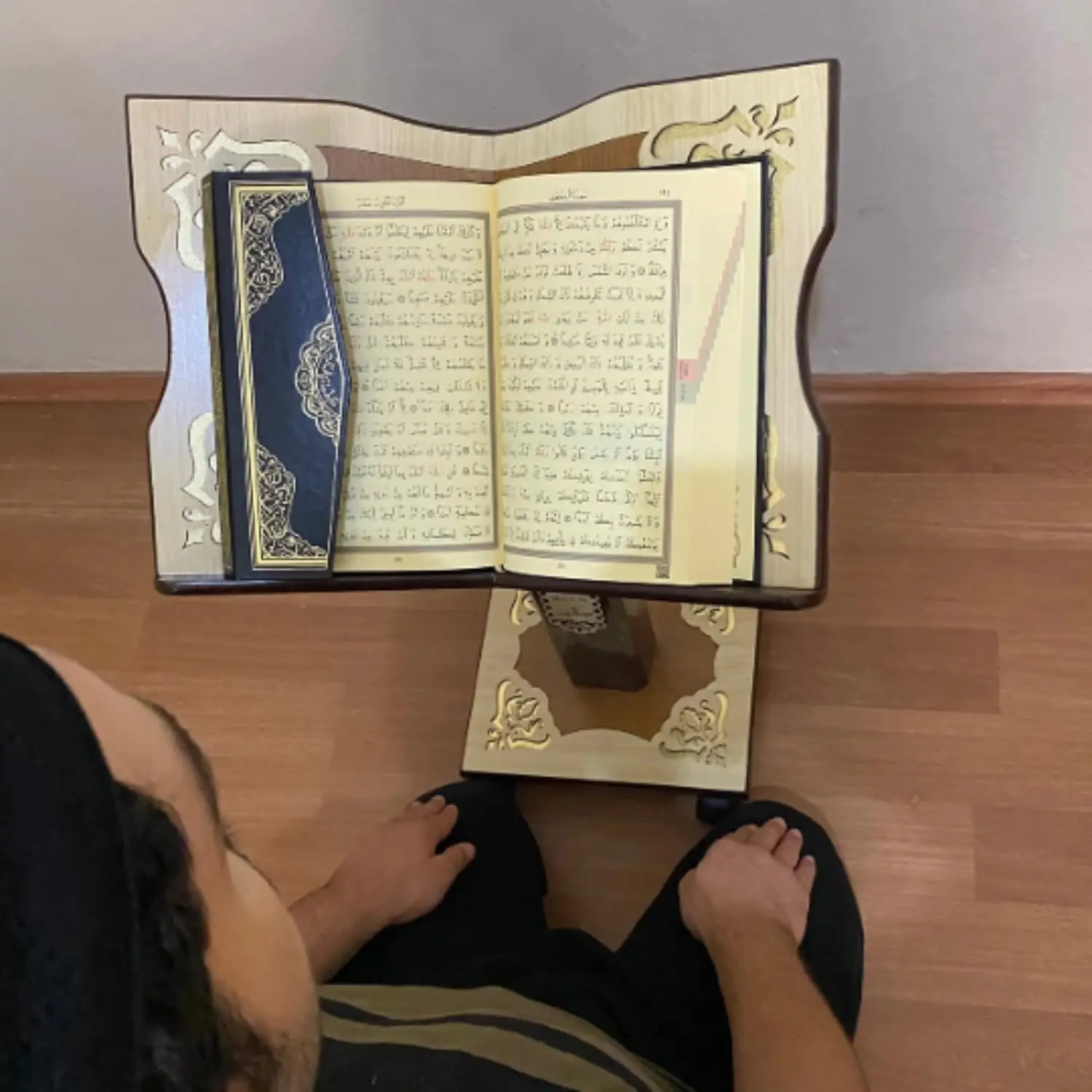 Lux Adjustable Moveable Wooden Book Stand | Quran, Koran Islamic Book ...