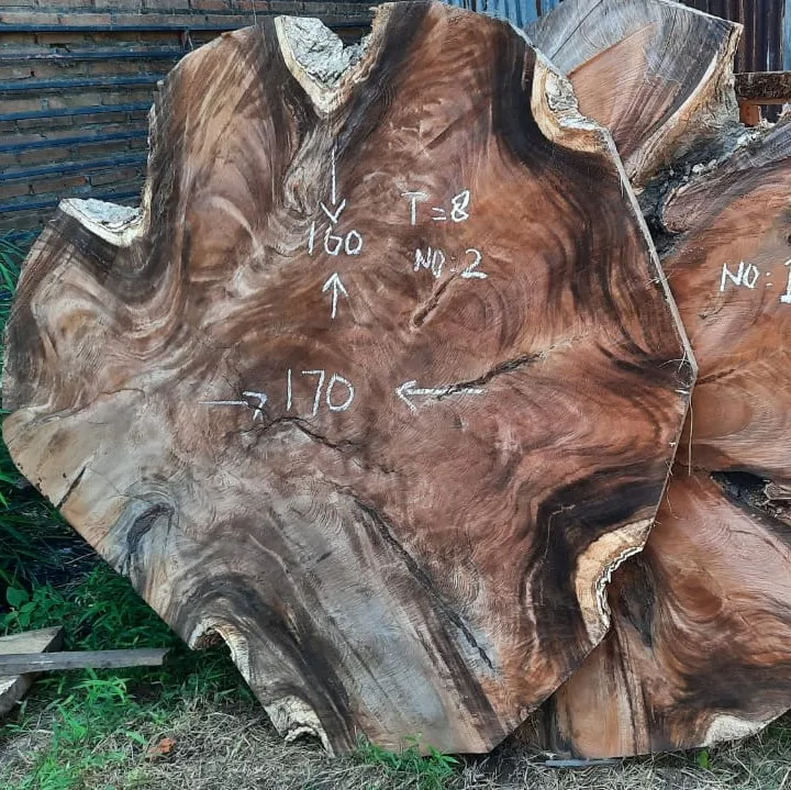 Luxury Suar Wood Dining Table Natural Finishing For 8 Chair Dining ...