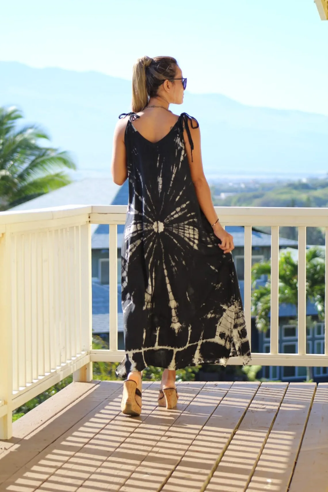 New Traditional Nature Inspired Tropical Tie and Dye Pattern Beach Wear ...
