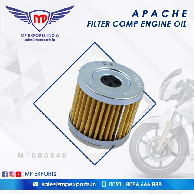 Genuine Filter Comp Engine Oil for TVS Apache RTR 2W Spares