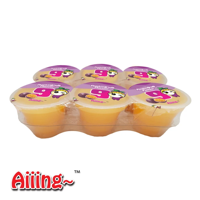 Aiiing Fruit Pudding Cups Aiiing Pudding Cups 110g X 6 Cups X 16 Pkts - Passion Fruit Flavour ...