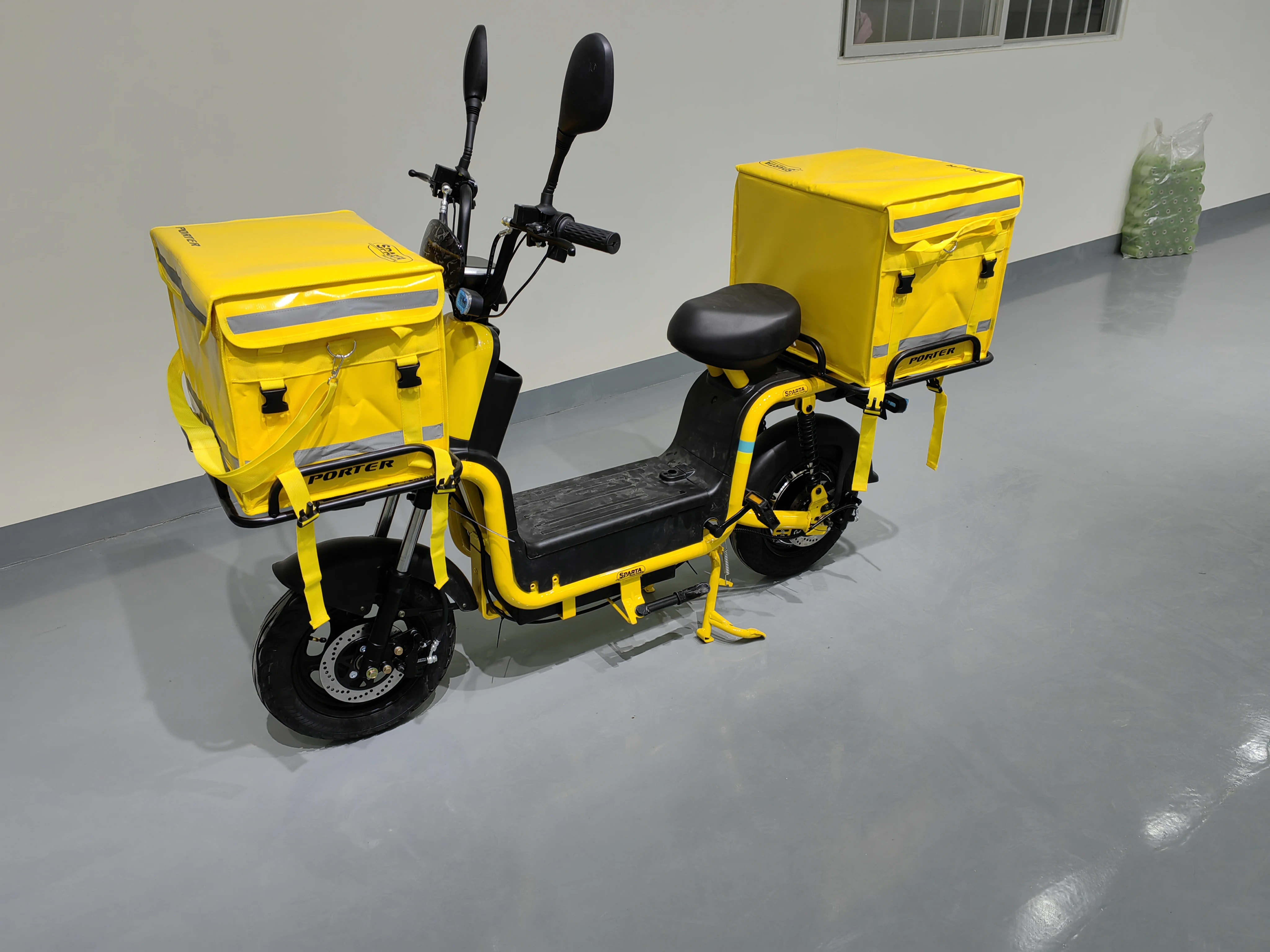 High Quality 350w 48v Cargo E Bike 20 Inch Steel Frame Electric Food Delivery Bike With Carrier ...