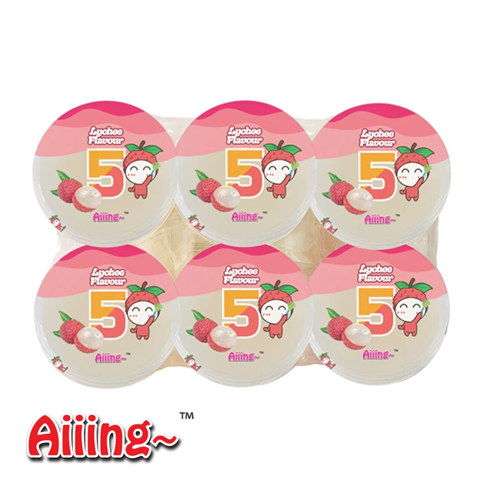 Aiiing Fruit Pudding Cups Aiiing Pudding Cups Lychee Flavour Pudding ...