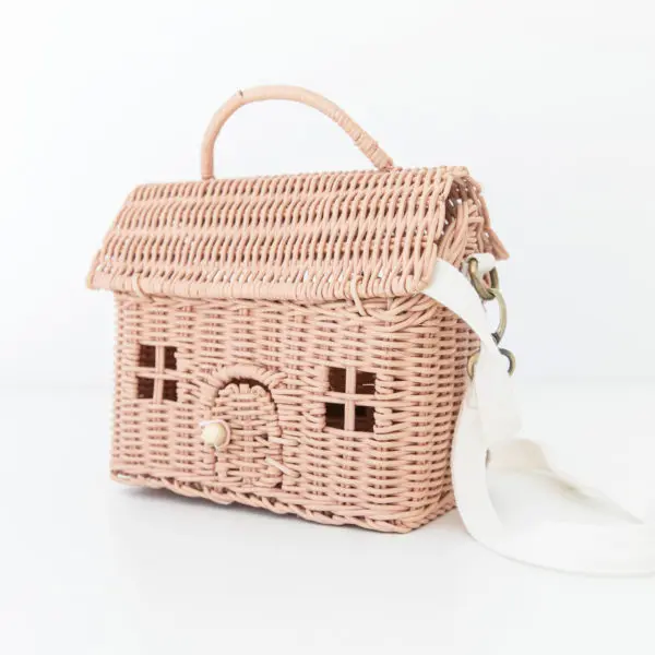 High Quality New Creative House Shaped Basket Kid Woven Storage Basket ...