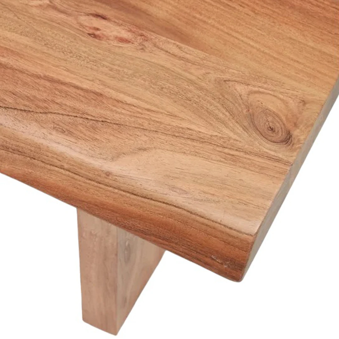 Simple Naturalist Design Teak Solid Wood Rectangular Coffee Table Live ...