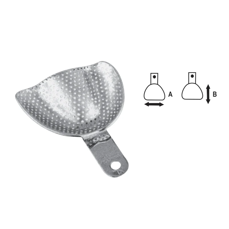 Impression Trays Edentulous Solid With Rim Edentulous Impression Trays ...