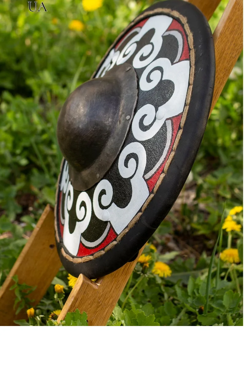 Eastern Wooden Shield Viking Round Medieval weapon Battle Shield for ...