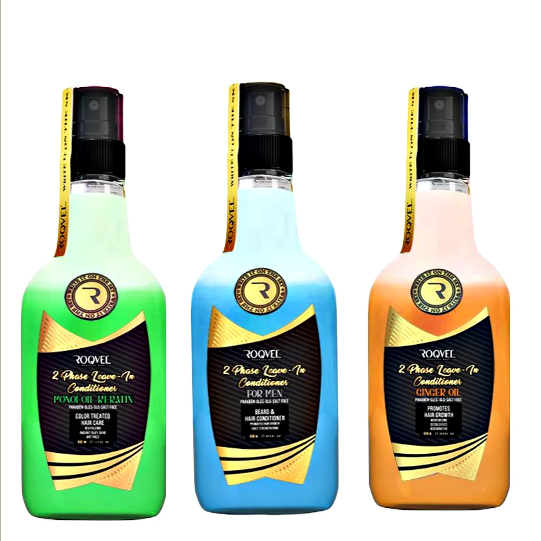 Roqvel Professional Bi Phase Hair Conditioner Ginger Oil Volume Hair Protection Private Label