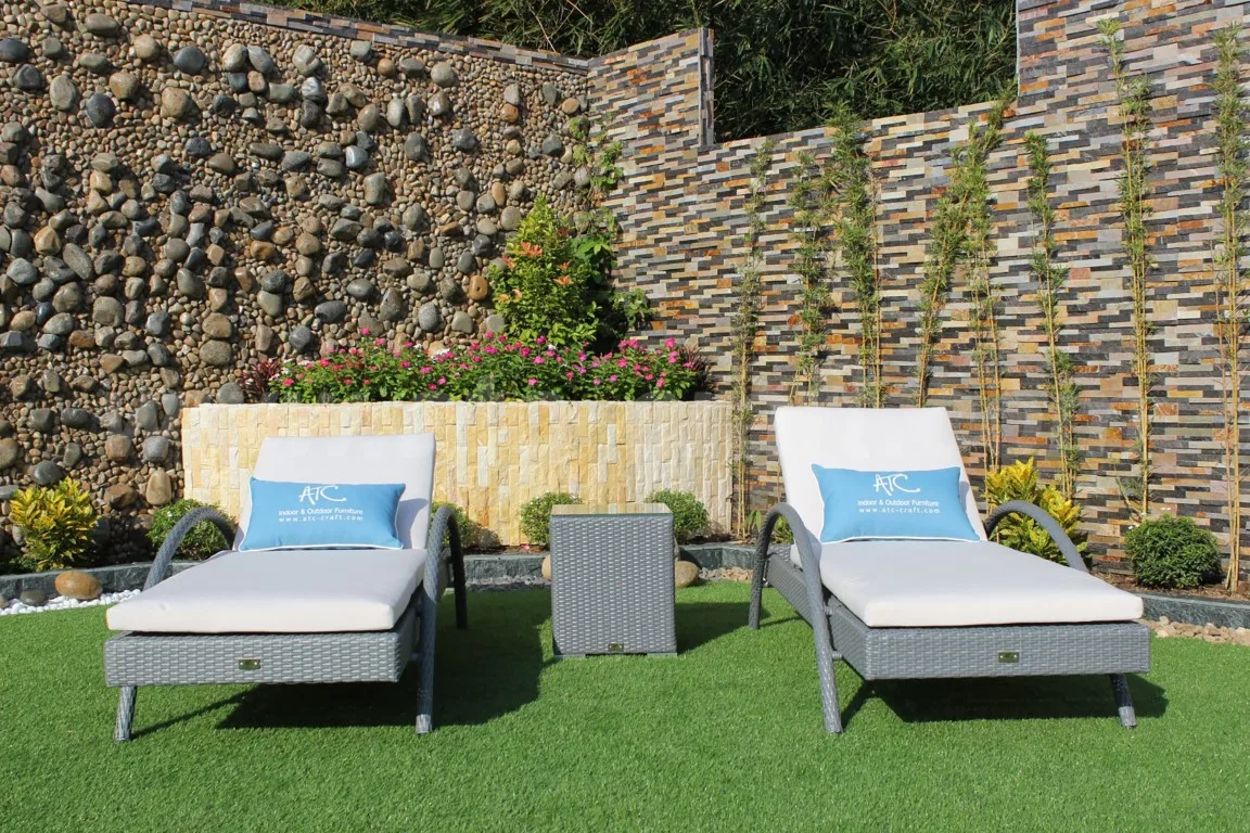 Modern Beautiful Waterproof Swimming Pool Sun Lounge With Cushion High ...