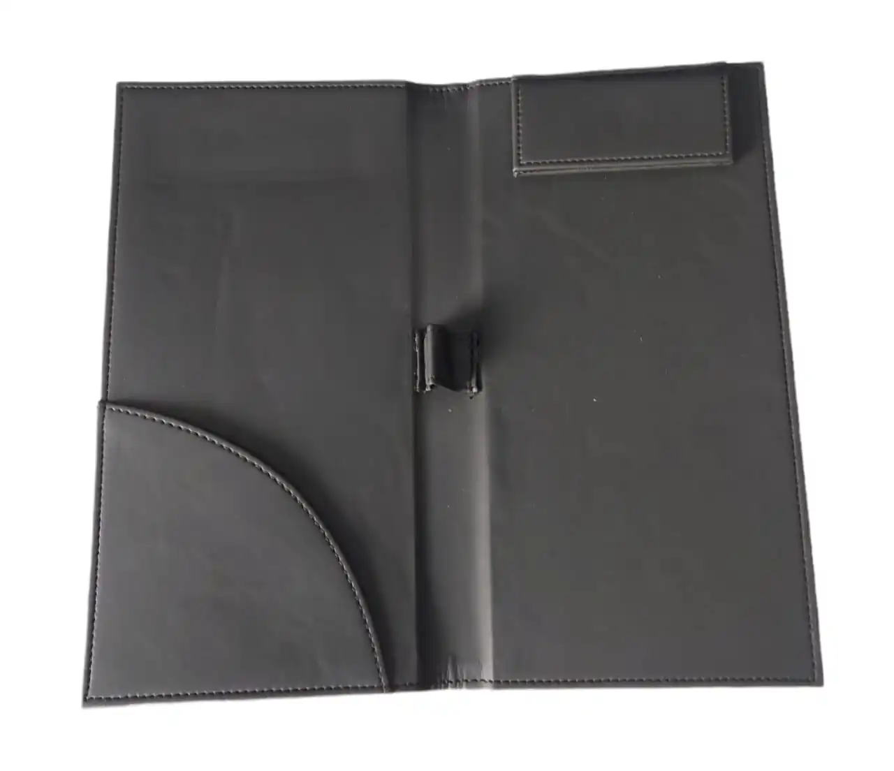 Luxury High Quality PU Leather Bill Folder Metal Logo Customized Color ...