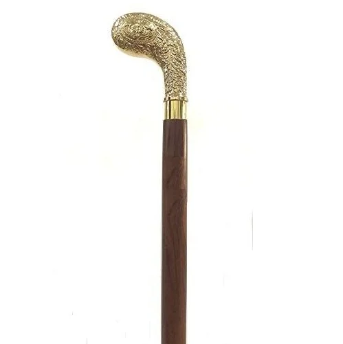 Luxury Hand-Painted Rattlesnake Walking Cane - Unique & Durable