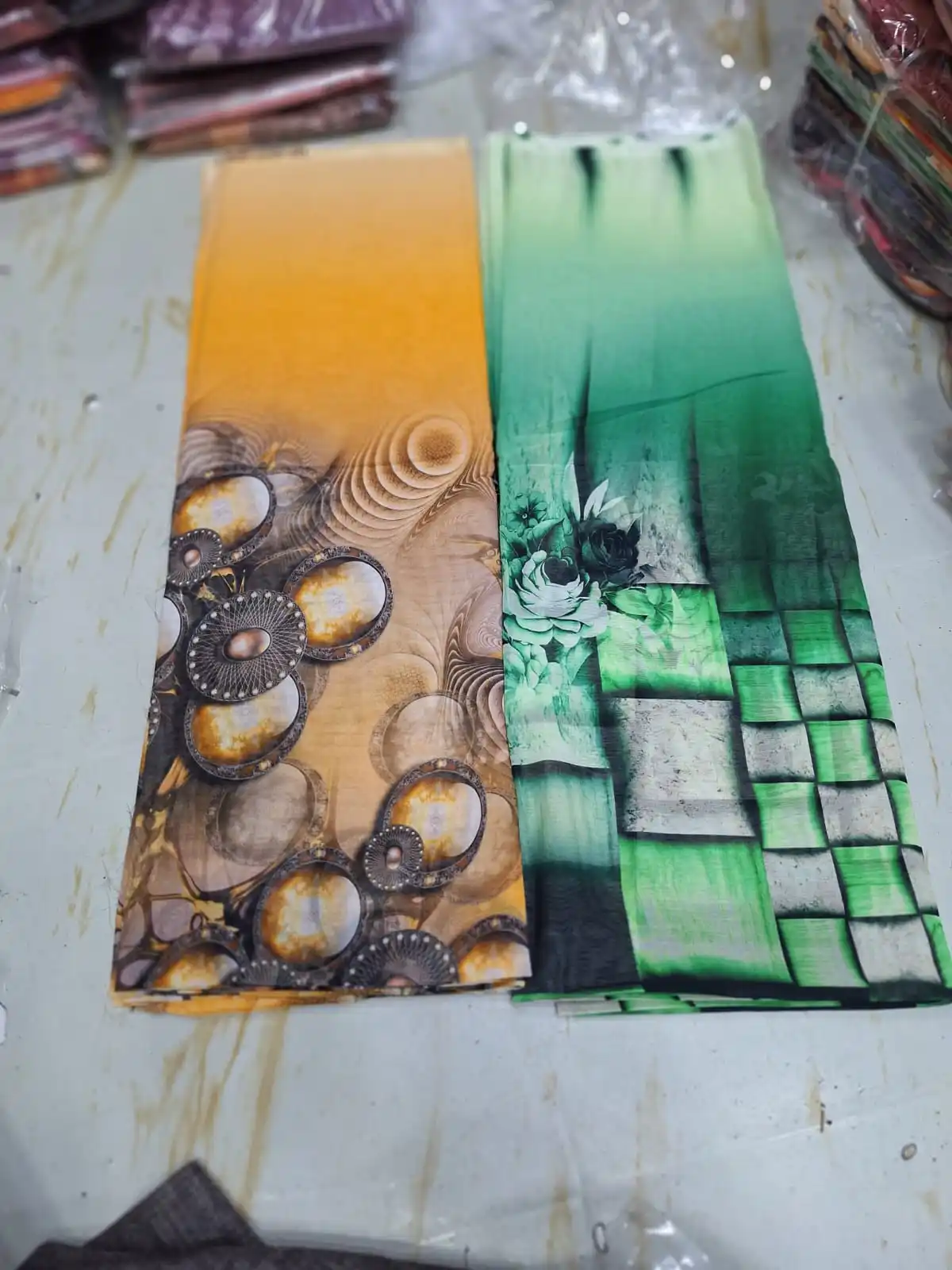 100% Sudanese Cotton Woven Plaid Batik Pattern Carded Yarn Anti-Static ...