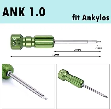 Dental Implant Screwdriver Kit - Universal Hand Prosthetic Set