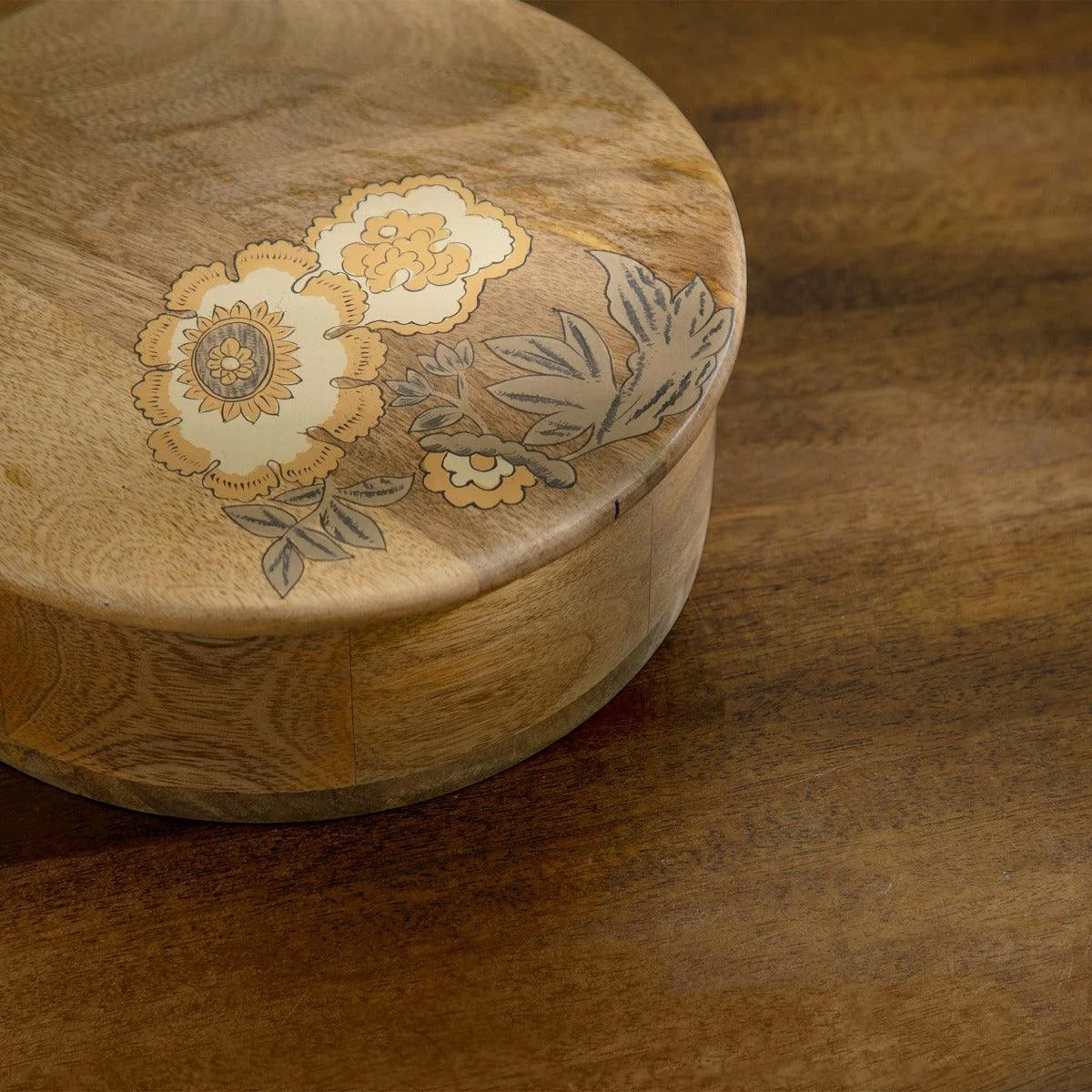 Compact and Lightweight Wooden Chapati Box with Smooth Finish Perfect ...