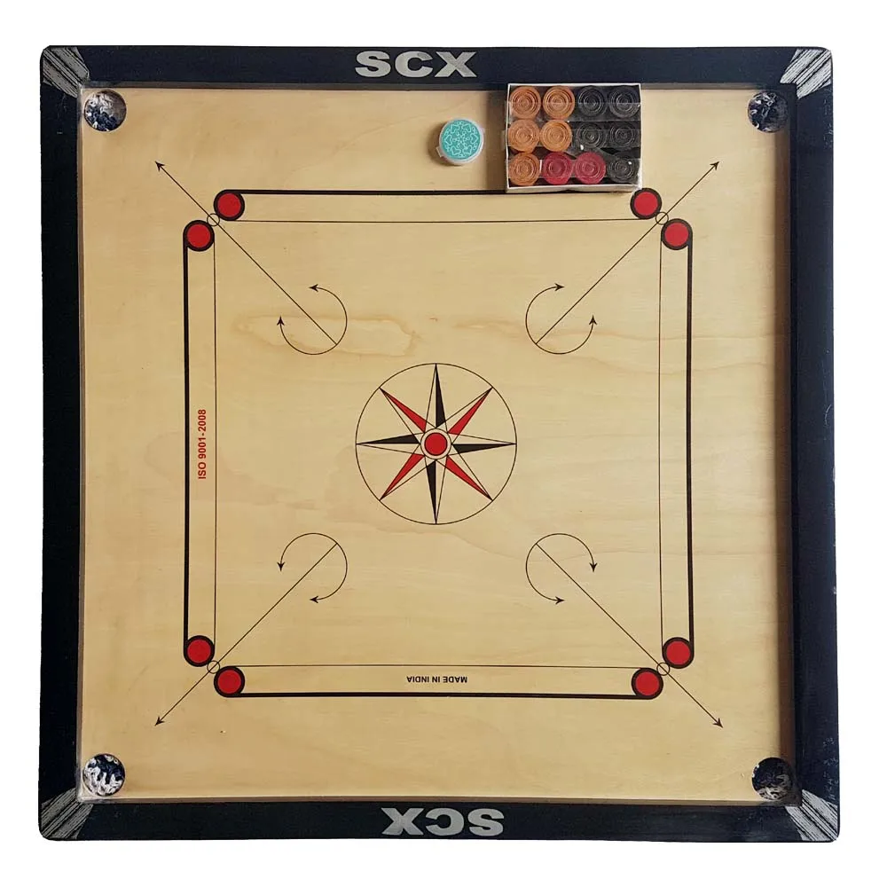 Terbaik Carrom Permainan Papan Biasa Ukuran Penuh (32x32 Inci Luar ...
