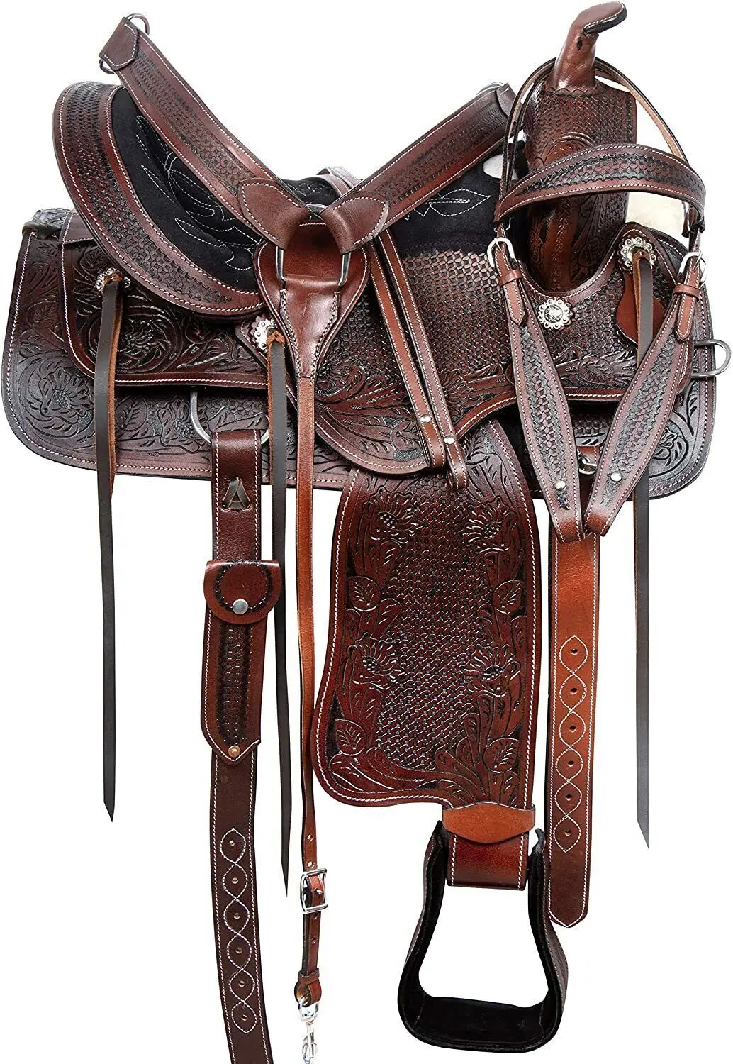 High Quality Horse Racing Saddles Pure Leather Bates Advance Saddle ...