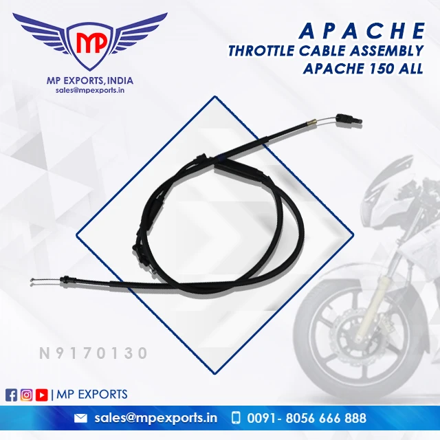 Throttle Cable Assembly Apache 150 ALL for TVS APACHE RTR 2W Spares