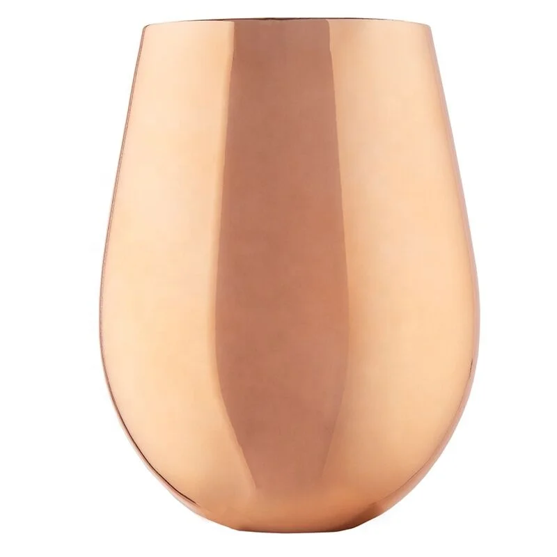 U Shape Copper Glass - Plain - Buy Copper Glasses Glass Jar Copper Lid ...