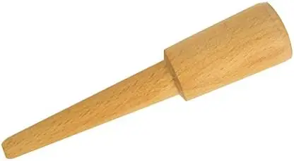 4" Split Wooden Mandrel Spindle W/slot For Holding Emery Sheets Jewelry ...