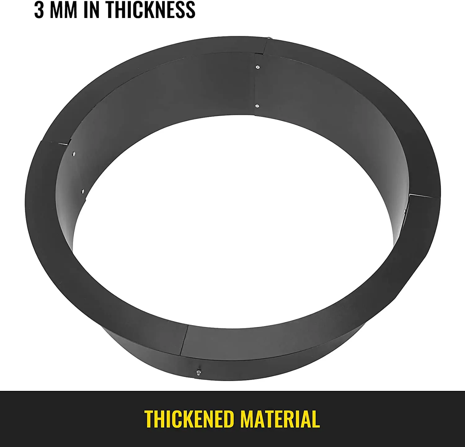 Fire Pit Ring 36-Inch Outer/30-Inch Inner Diameter Fire Pit Insert 3 ...