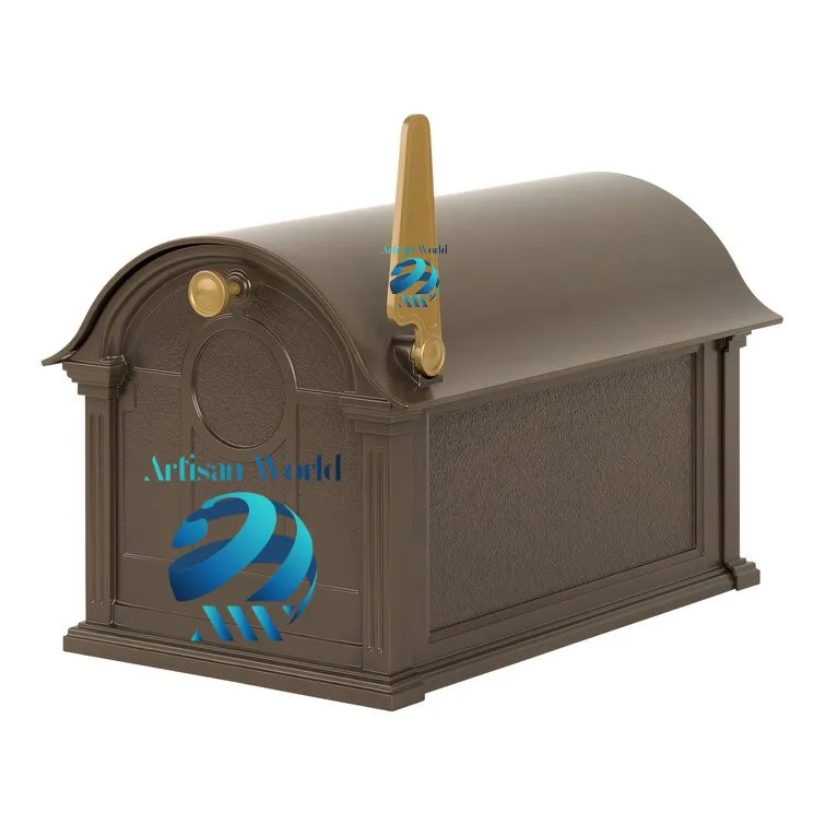 Custom Design Metal Post Mounted Mailbox Fashion And Functions With An ...