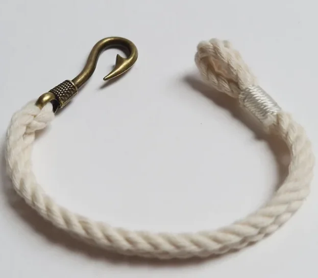 Minimalist Nautical Rope Bracelet Germanium Tourmaline Far Infrared Ray ...